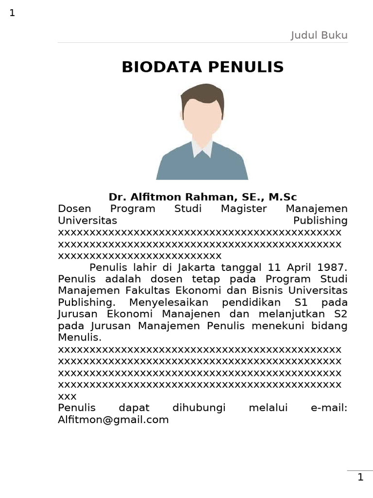 Format Biografi Penulis Pdf