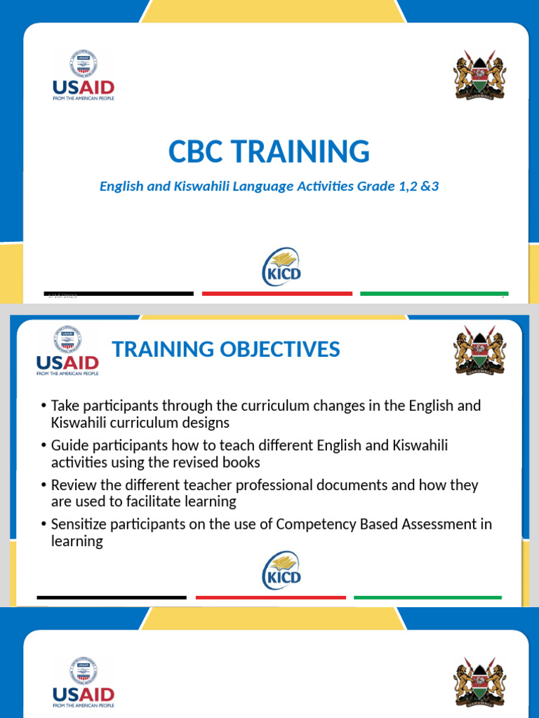 2023 KICD CBC Teacher Orientation Slides | PDF | Reading Comprehension ...