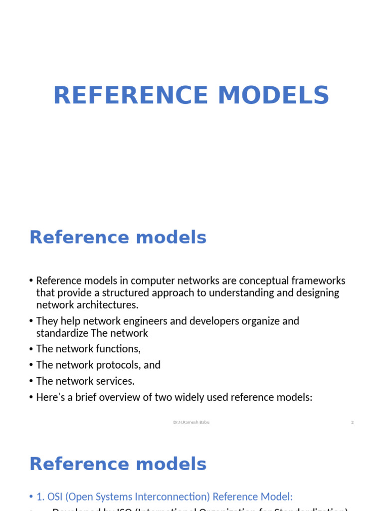Understanding Network Reference Models | PDF | Computer Network ...