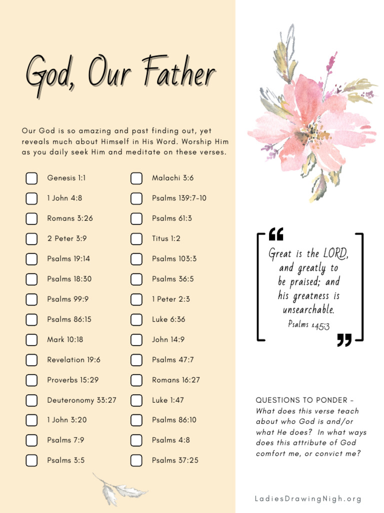 God Our Father - Worksheets | PDF