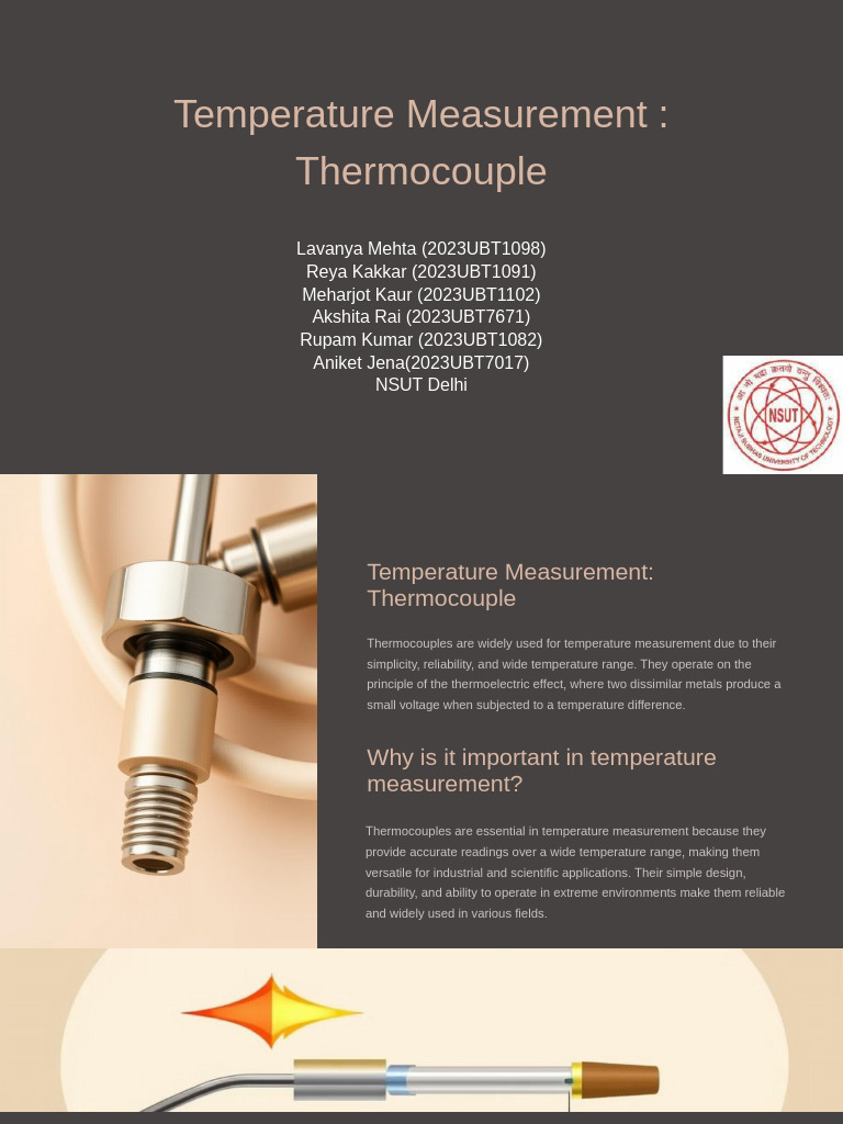 Temperature Measurement Thermocouple | PDF | Thermocouple | Metrology