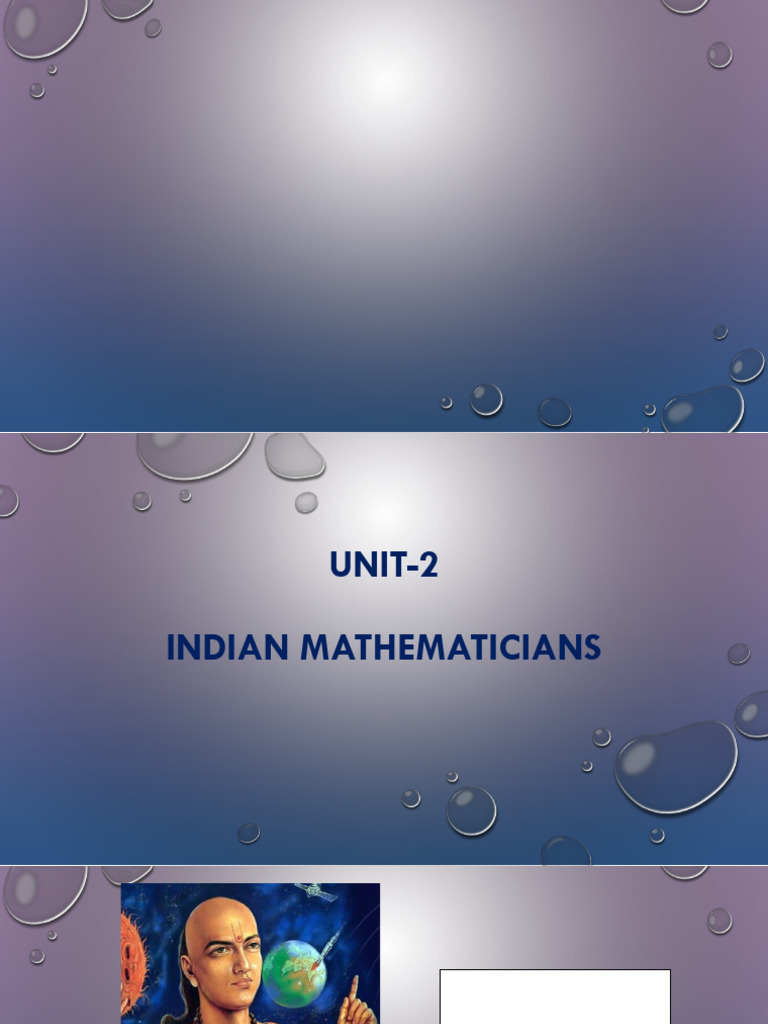 IKS Unit 2 Mathematicians | PDF | Trigonometric Functions | Pi