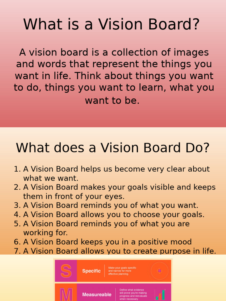 Vision Board Activity | PDF