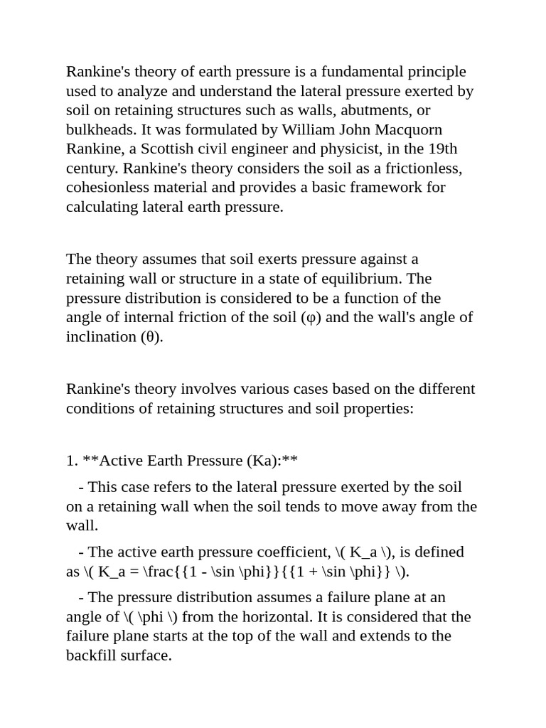 Rankine | PDF | Applied And Interdisciplinary Physics | Mechanics