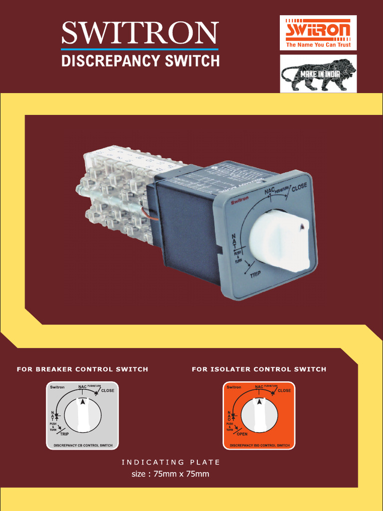 Discrepancy Switch Catalog | PDF