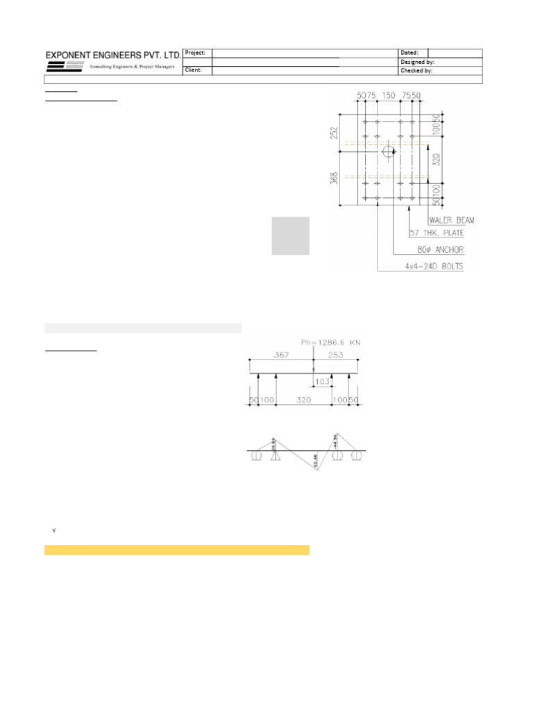 Sheet Pile Connection Plate For Anchor R1 | PDF | Screw | Continuum ...