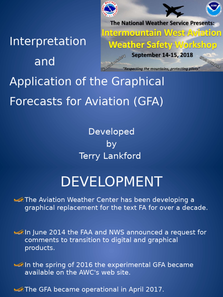 IWAWS - GFA Prresentation | PDF | Weather Forecasting | Cloud