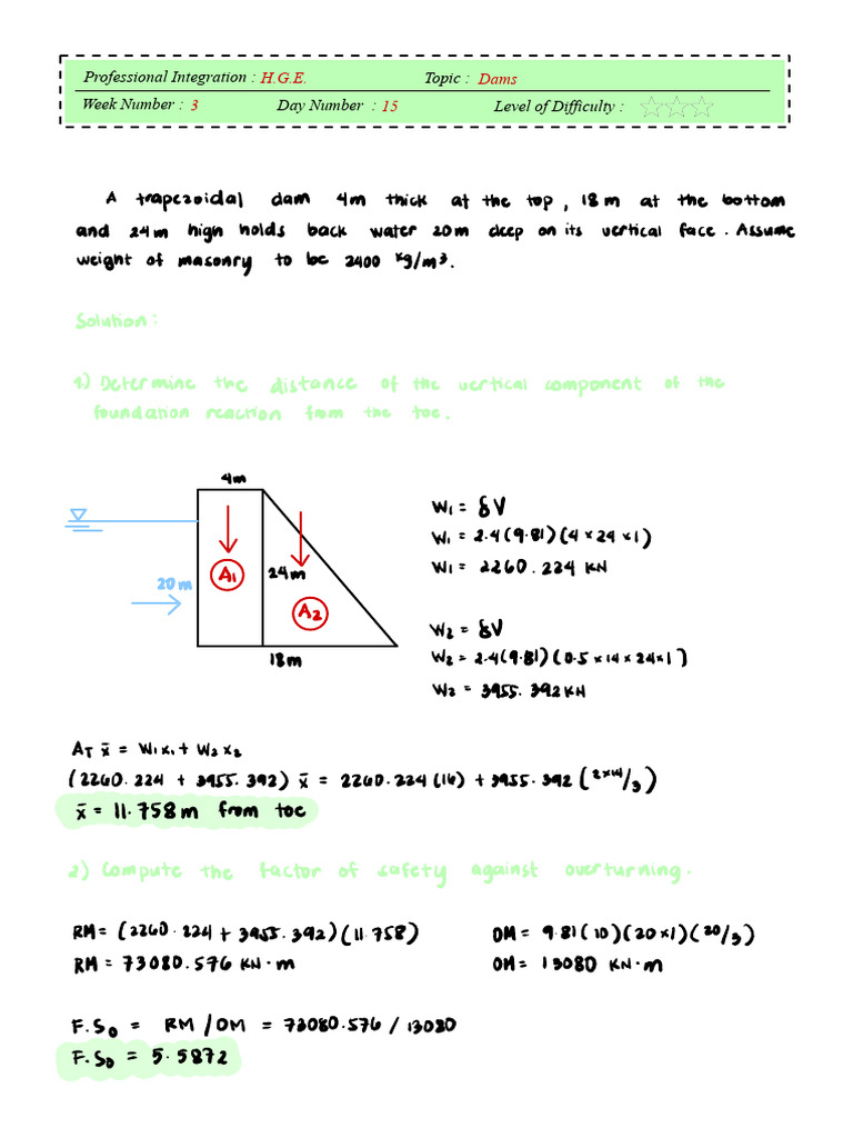 Daily Problem - HGE | PDF | Pump | Dam