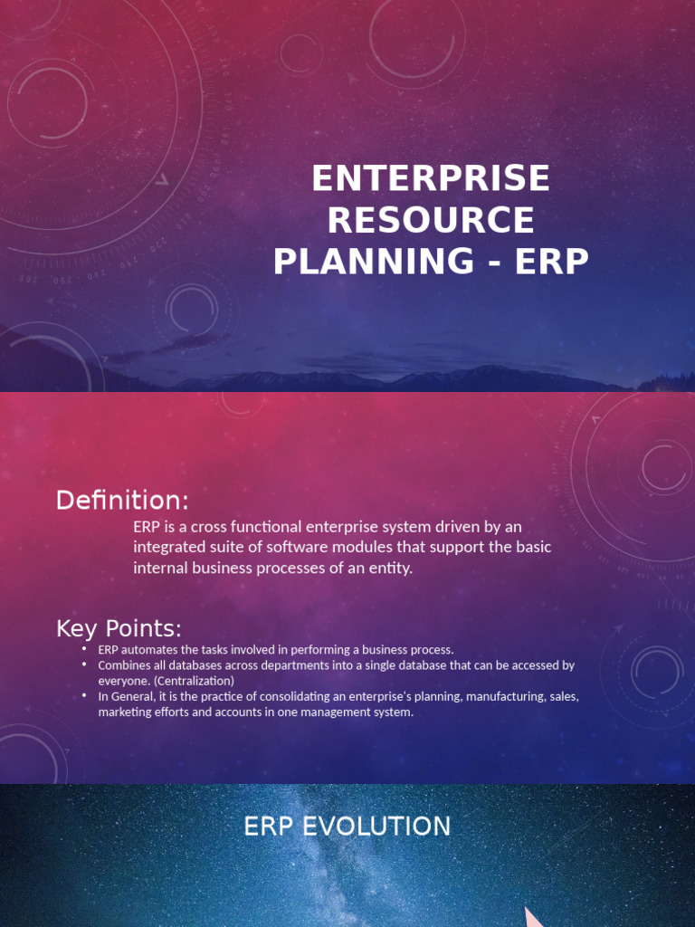Enterprise Resource Planning - ERP | PDF | Enterprise Resource Planning | Oracle Corporation