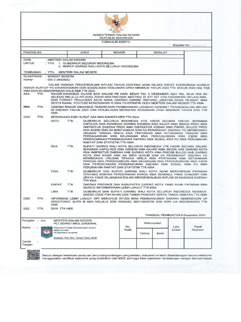 Rakor Tpid 9 Des 2024 | PDF