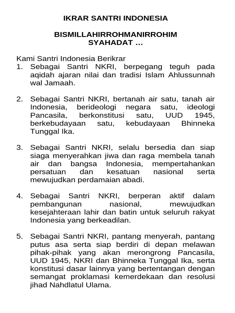 IKRAR SANTRI | PDF
