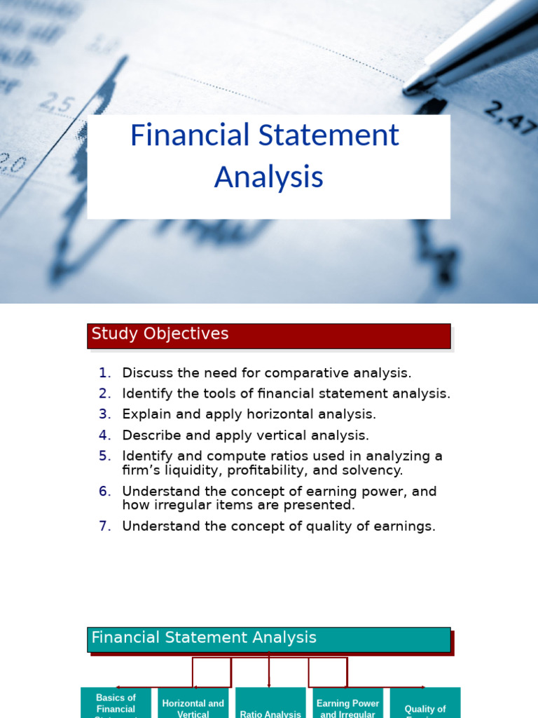 Chapter 02 - Financial Statement Analysis (LECTURE) | PDF | Equity ...