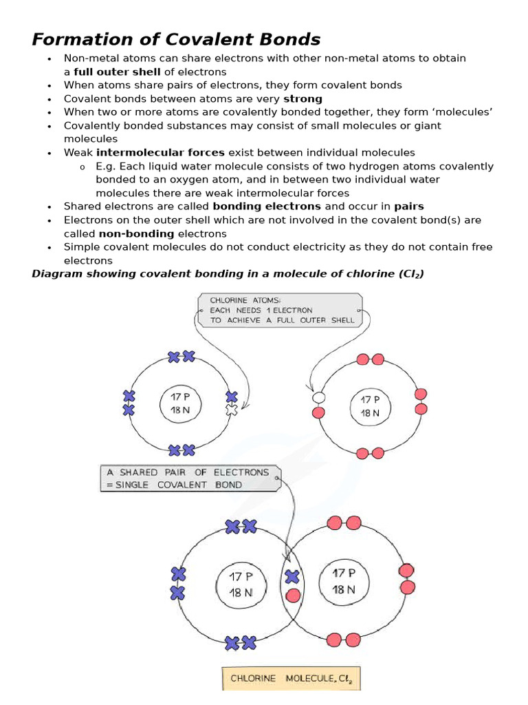 Covalent Bonding | PDF | Chemical Bond | Molecules