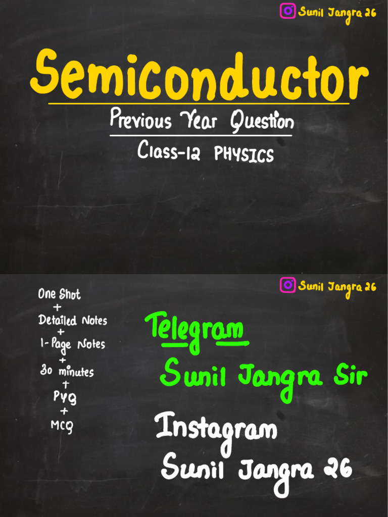 Semiconductor pyq | PDF | Electronics | Electrical Engineering