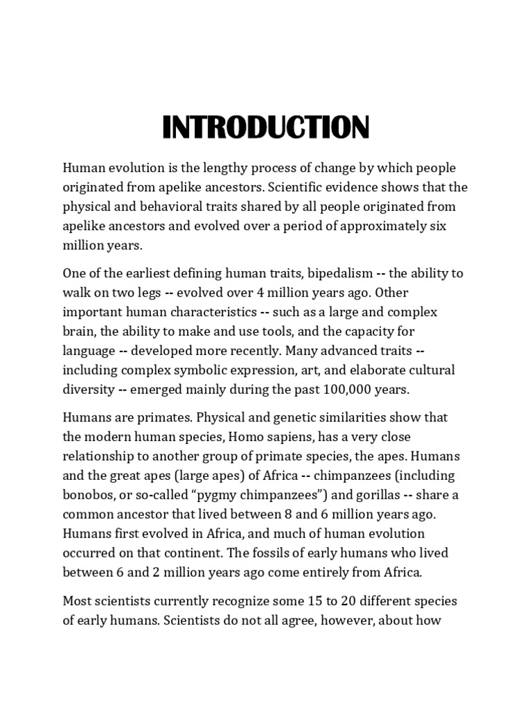 443047265-INVESTIGATORY-PROJECT (1)_removed | PDF | Homo | Human Evolution
