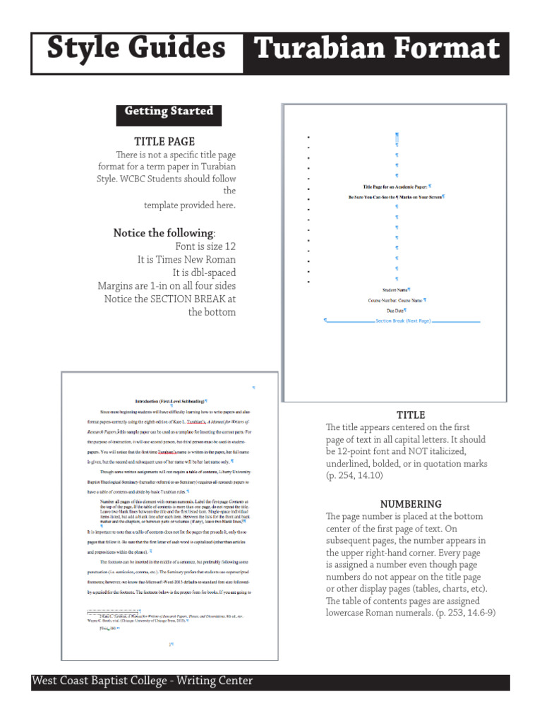 Turabian+Style | PDF | Note (Typography) | A Manual For Writers Of ...