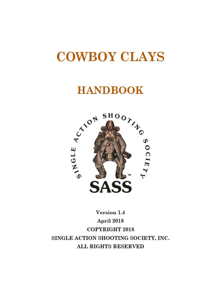 Cowboy Clays Handbook Vers 1.4 | PDF | Shotgun | Gun Barrel