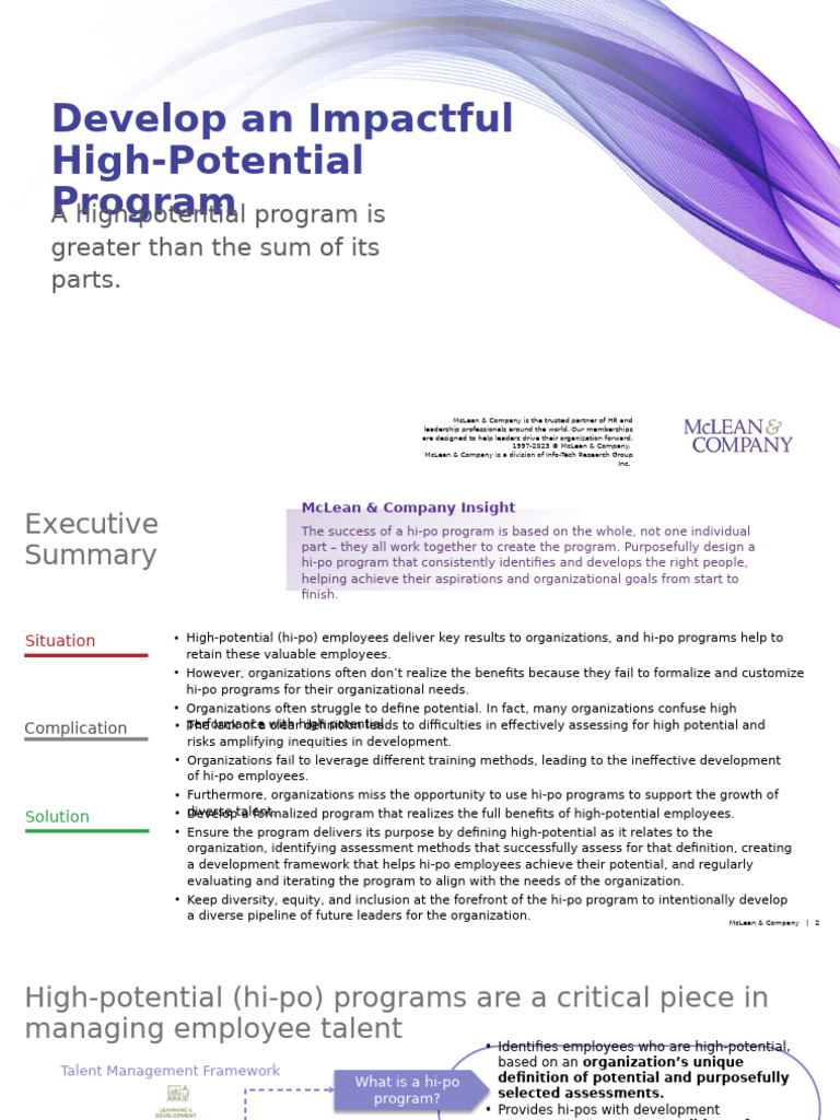 01 Develop An Impactful High Potential Program Storyboard | PDF ...