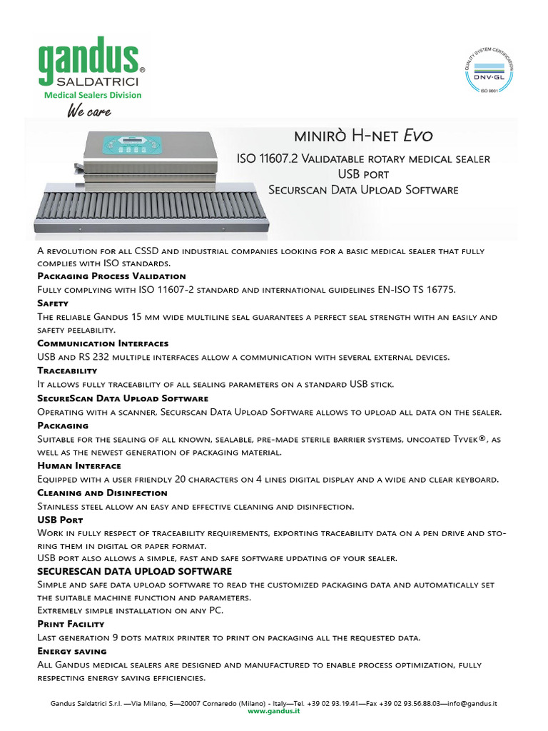 Miniro Hnet Evo Technical Sheet | PDF | Printer (Computing) | Barcode