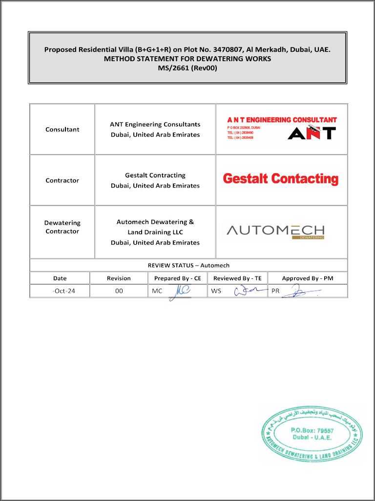 method of statement | PDF | Crane (Machine) | Traffic Collision