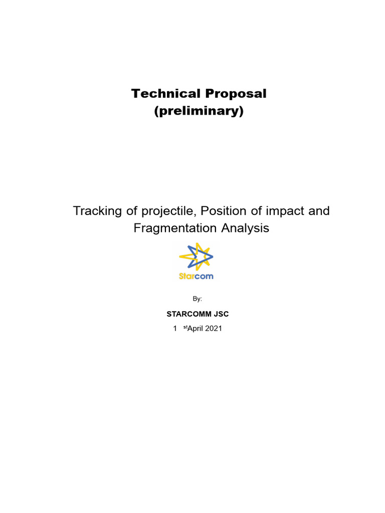 Proposal For Tracking of Projectile - Draft V2 | PDF | Artillery | Radar
