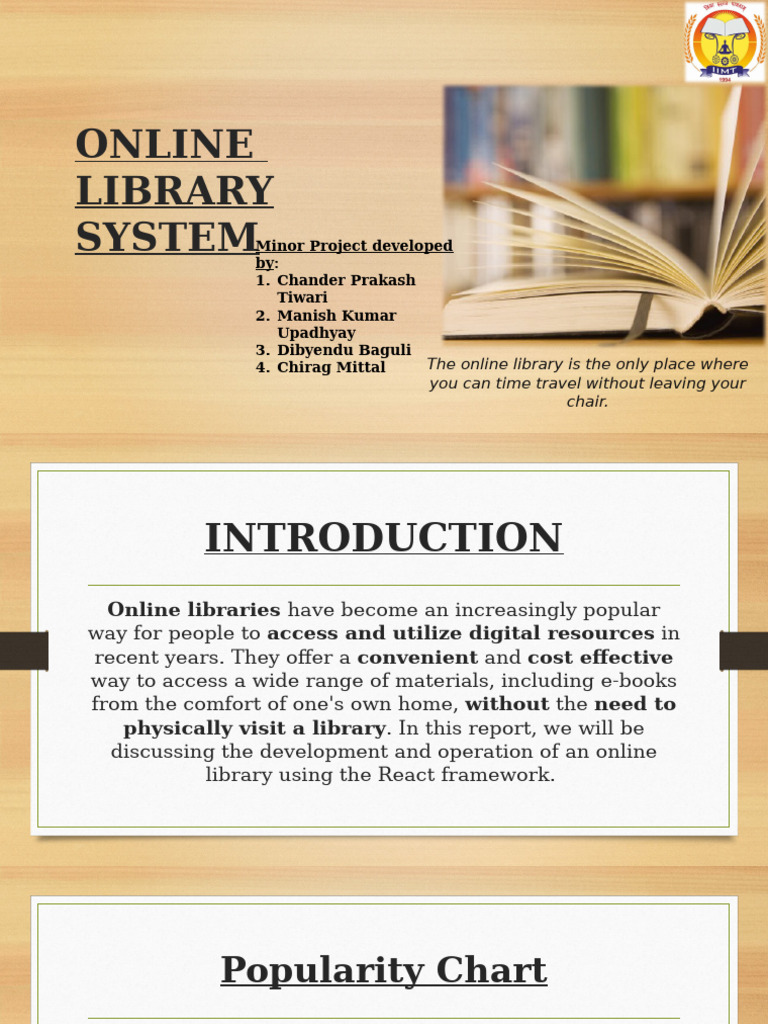 Online Library System | PDF | Digital Library | Library (Computing)