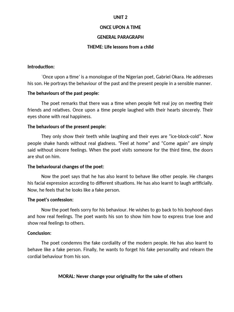 Life Lessons from Gabriel Okara's Monologue | PDF