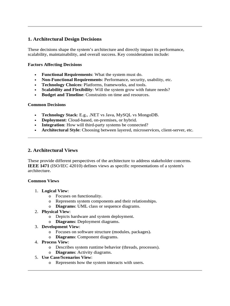 System Analysis and Design | PDF | Model–View–Controller | Software Architecture