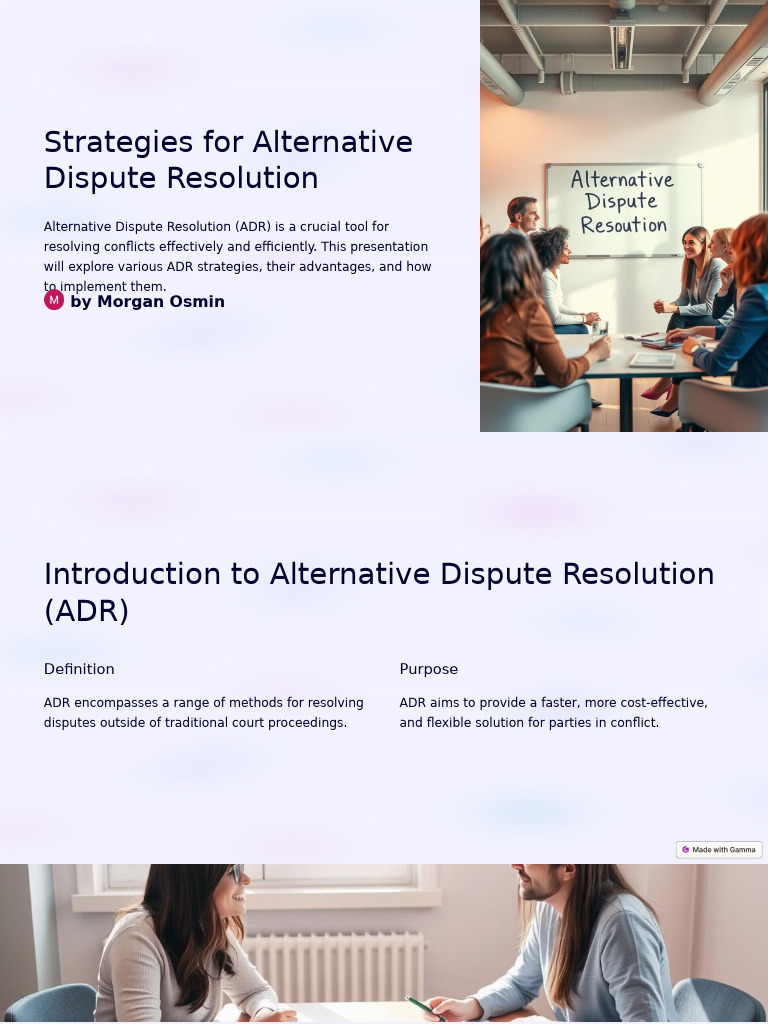 Strategies For Alternative Dispute Resolution | PDF | Alternative Dispute Resolution | Mediation