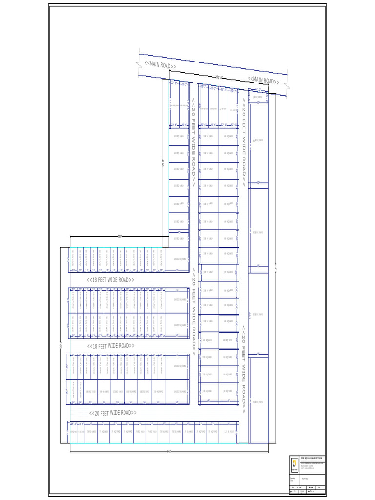 Plotting With 20 Feet Road | PDF