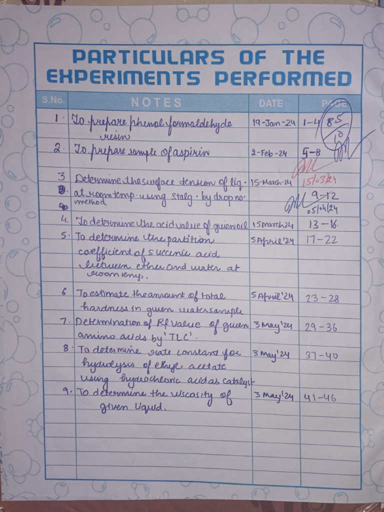 Chem All Experiments | PDF