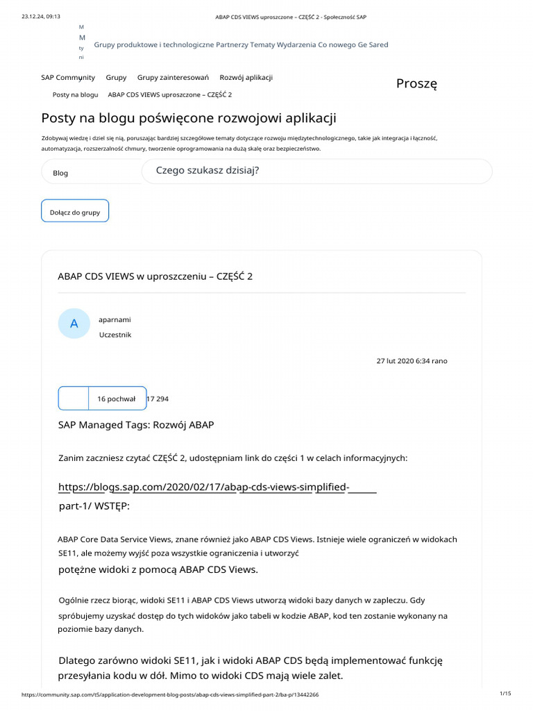 ABAP CDS VIEWS simplified – PART 4- SAP Community 4 | PDF ABAP CDS VIEWS simplified – PART 4- SAP Community 4 | PDF
