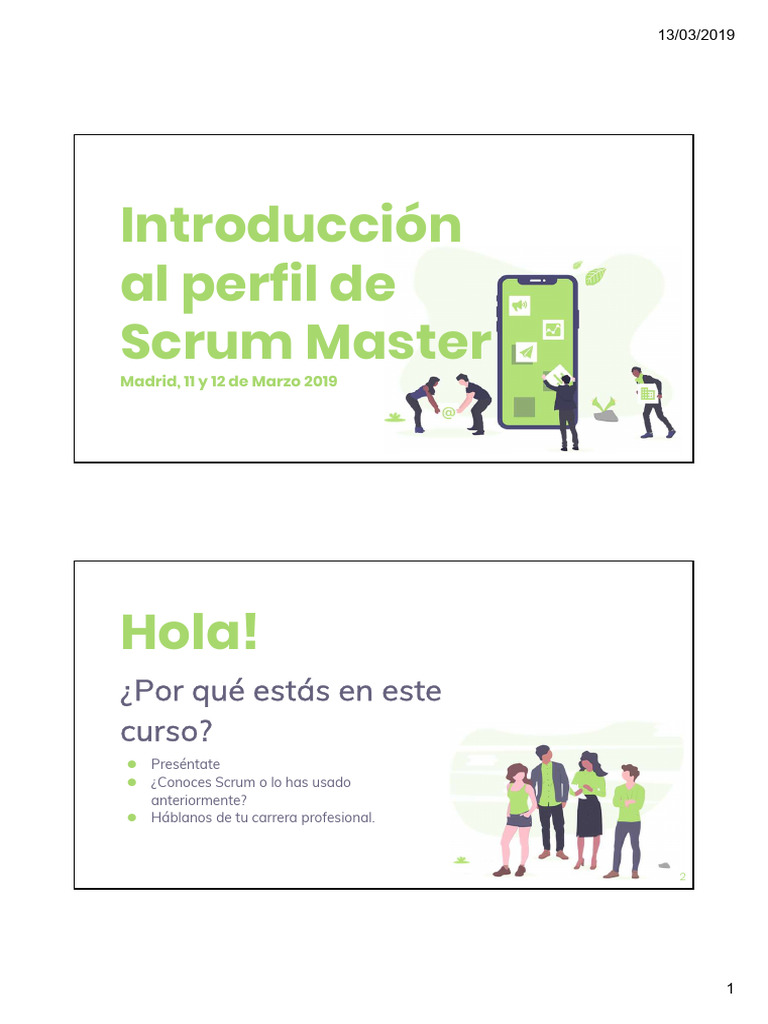 Introducción Al Perfil de Scrum Master | PDF | Scrum (desarrollo de software)