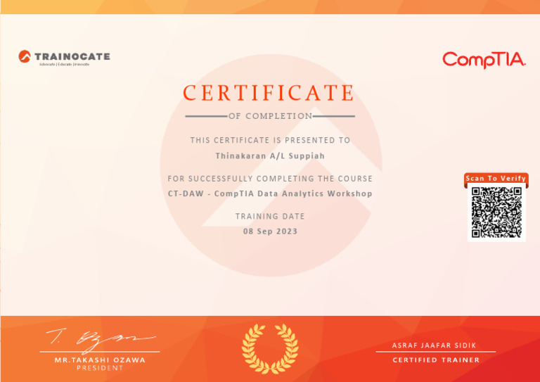 Trainocate-Certificate-UTC-9!26!2023 3 56 29 AM | PDF