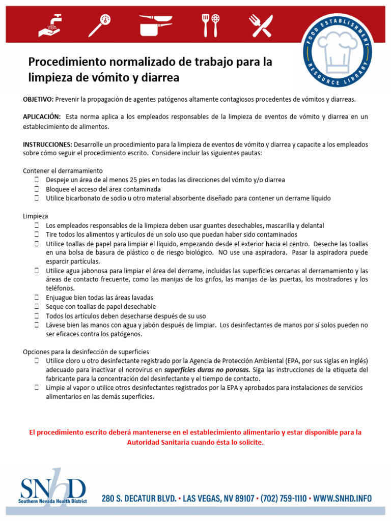 SP Vomit and Diarrhea Cleanup (fillable) 20230417 | PDF | Agua | Diarrea