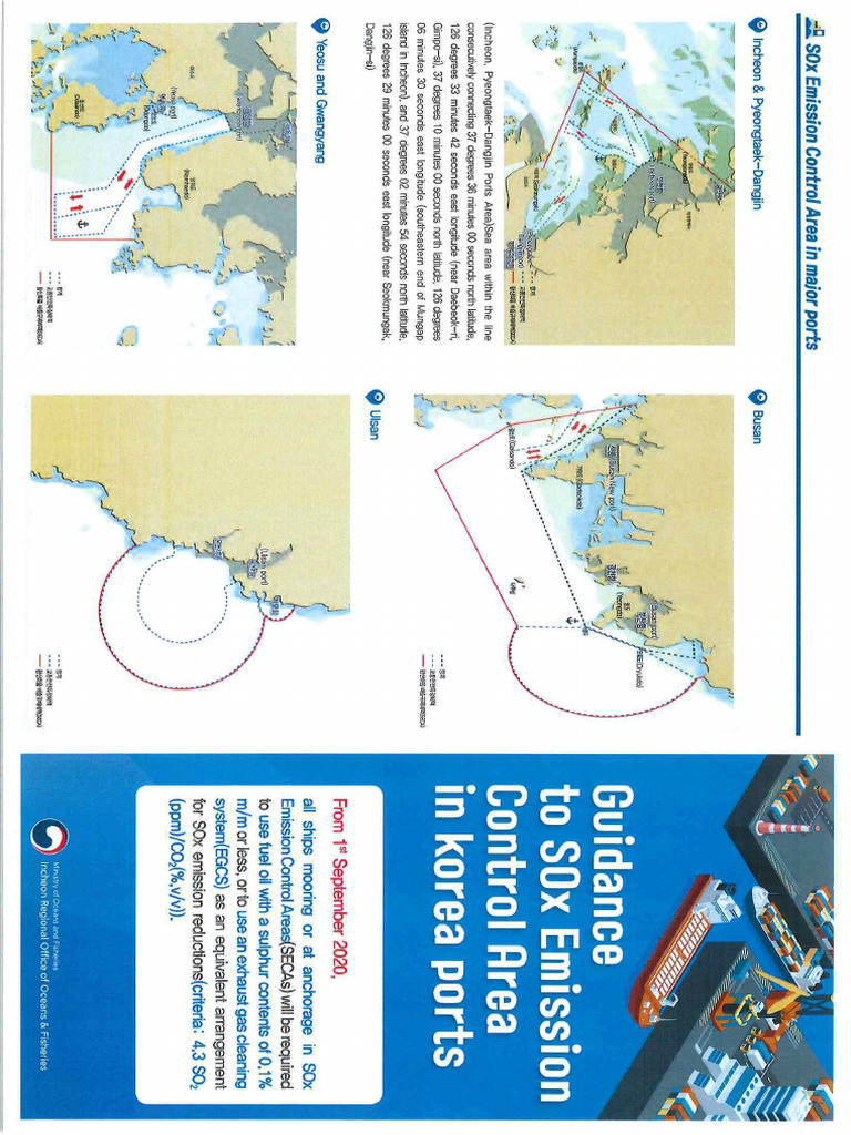 Regulation of SOX Emission Control Area in Korea | PDF