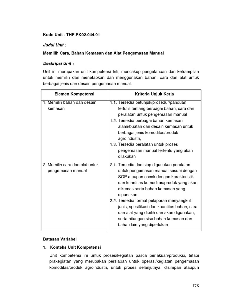 Memilih Cara, Bahan Kemasan Dan Alat Pengemasan Manual | PDF