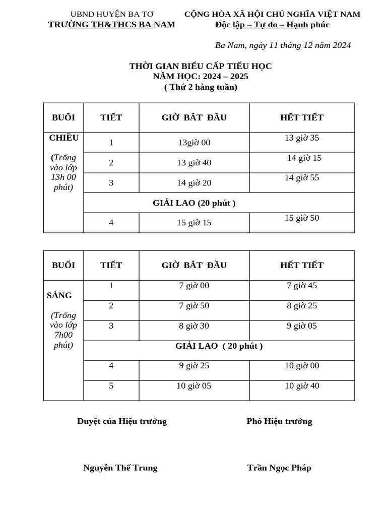 THOI GIAN BIEU - Copy 2 | PDF