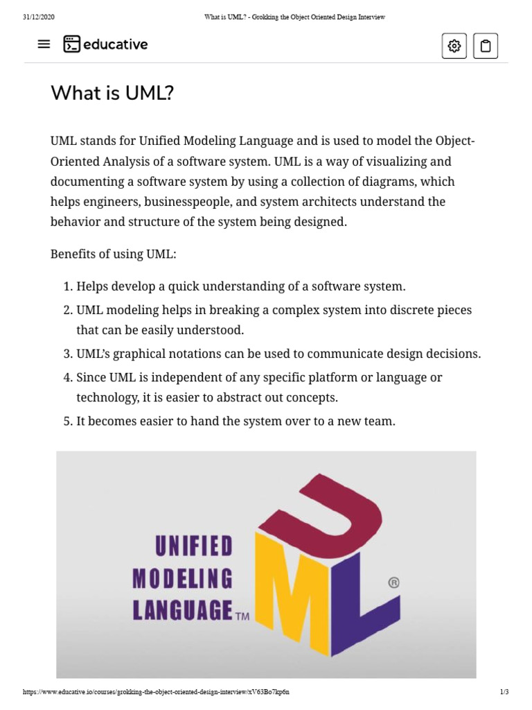 3 What Is Uml Grokking The Object Oriented Design Interview Pdf