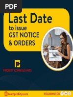 Taxguru - In-Time Limit For Issuance of GST SCN or Adjudication Order ...