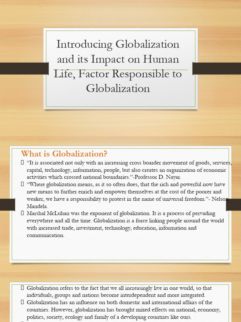 Globalization | PDF | Globalization | General Agreement On Tariffs And Trade