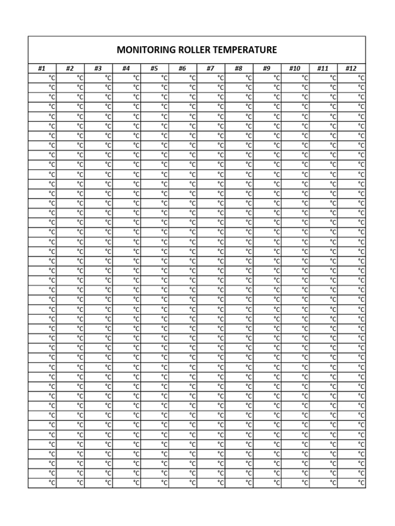 Monitoring Roller Temperatur | PDF