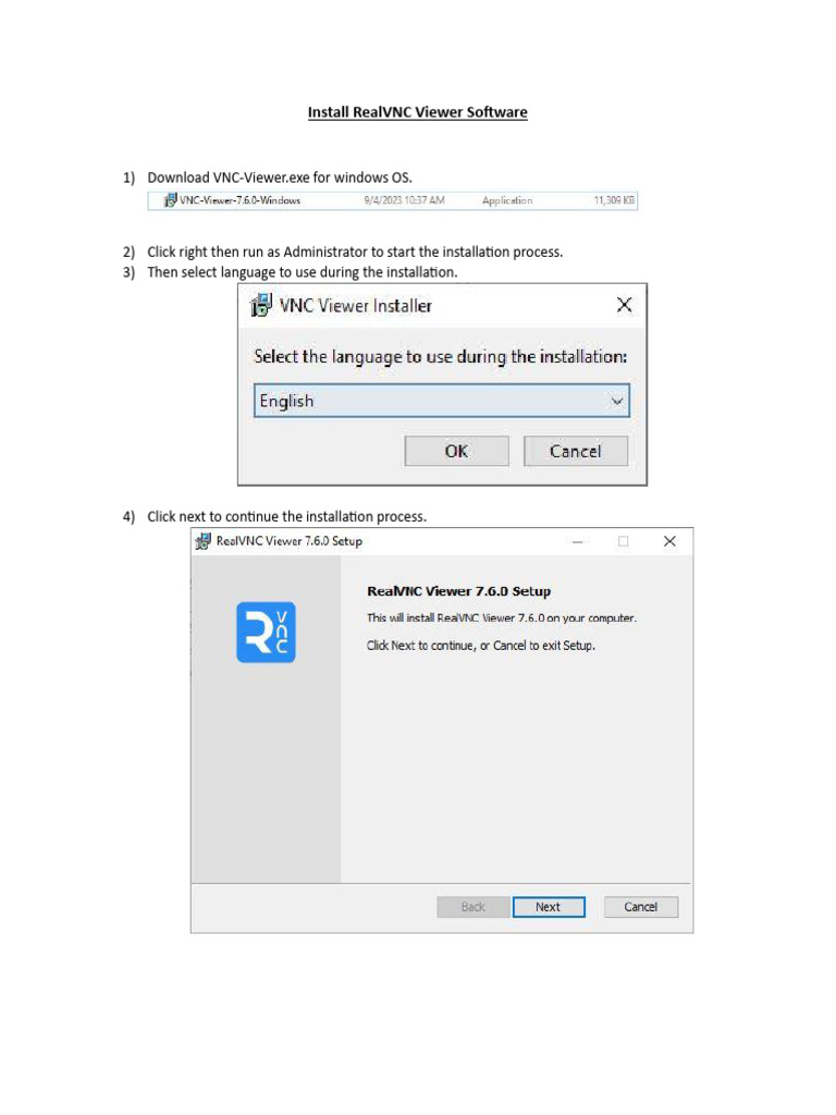 Install Realvnc Viewer Software Pdf