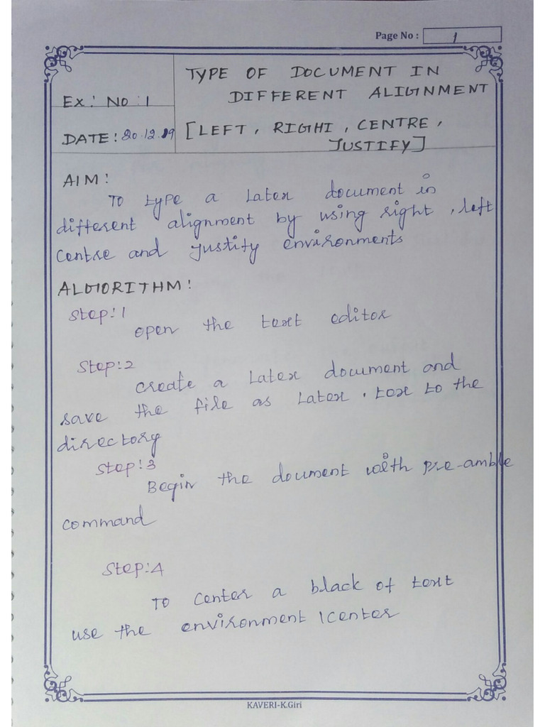 Latex Practical | PDF