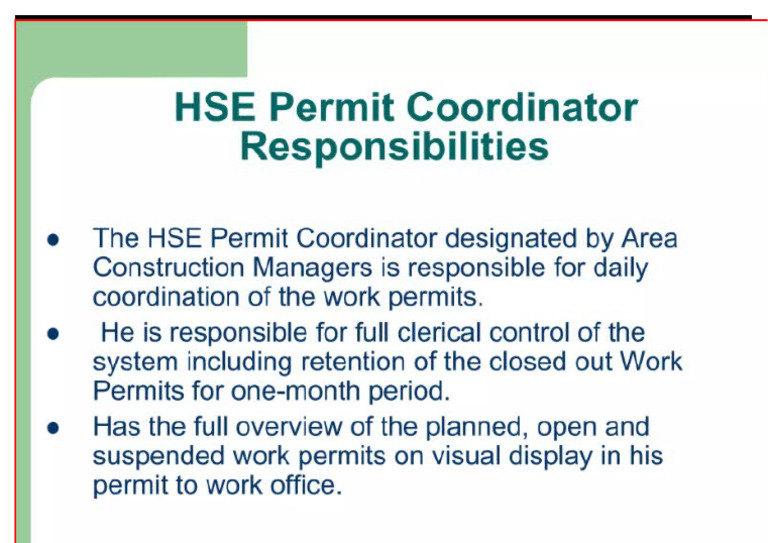 A3 - PERMIT COORDINATOR RESPONSIBILITIES | PDF