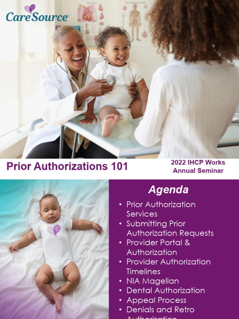 IHCP Works 2022 CareSource Prior Authorization 101 | PDF | Medical ...