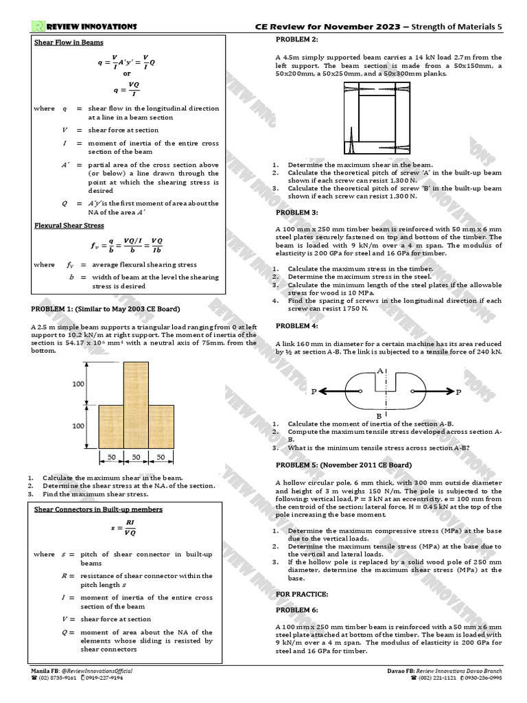 Bending Stress Analysis for Composite Beams | PDF | Bending | Beam ...