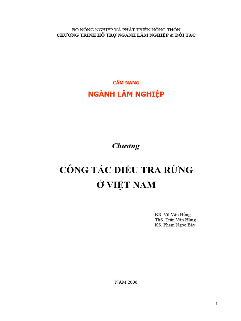 Công Tác I Utrar NG VI T Nam: Ngành Lâm Nghi P | PDF