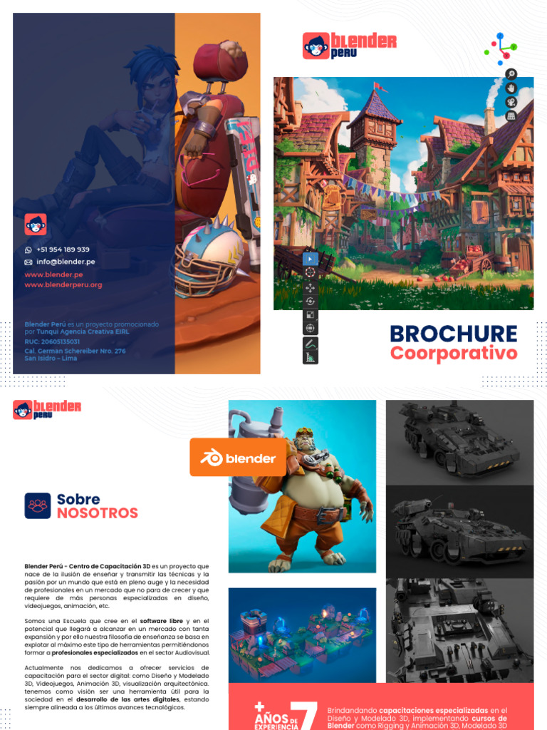 Capacitación en Diseño 3D con Blender | PDF | Licuadora (Software ...