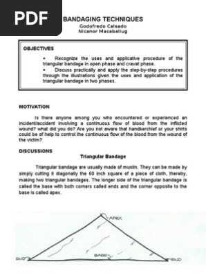 Triangular Bandage Techniques